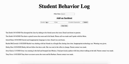 Digital Student Behavior Log by Scam Squad Math | TPT