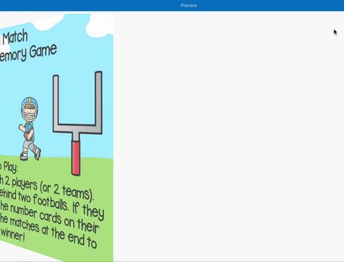 Football Articulation Memory Boom Cards™ Fall Speech Therapy Matching Games