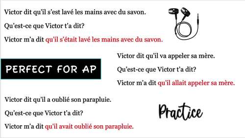 French Matching Tenses #2 - La Concordance Des Temps - French AP ...