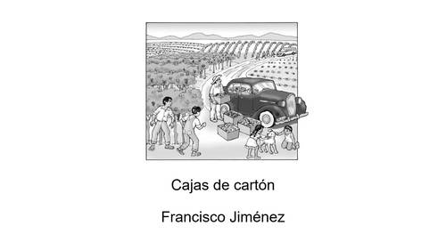 Cajas de cartón de Francisco Jiménez con preguntas by MrSpanish | TPT