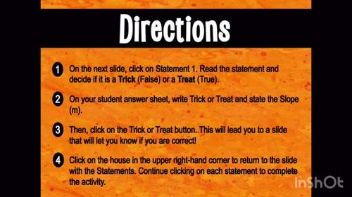 Slope - Halloween Digital Activity by Algebra and Beyond | TpT