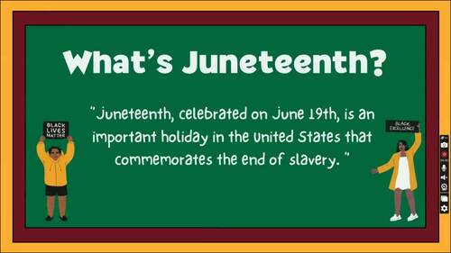 Juneteenth National Freedom Day Texas PowerPoint slides Lesson Quiz for ...