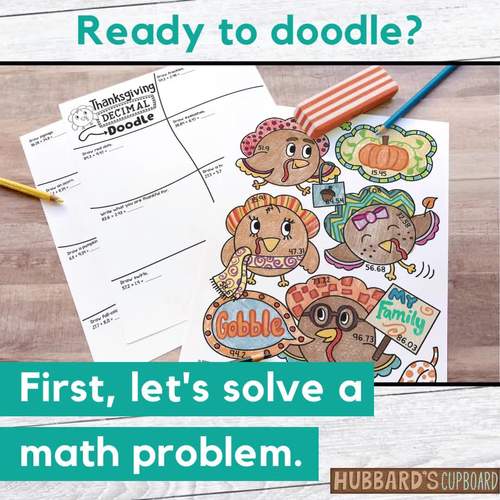 Thanksgiving Decimal Operation Activity Multiplying Dividing Adding ...