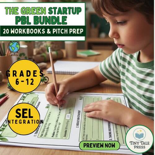 Green Business Worksheets Project & Pitch Deck Prep Ethical & Eco ...