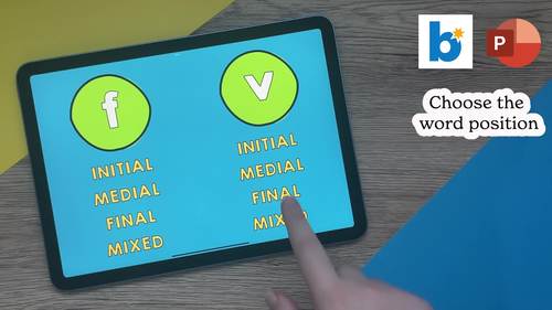 f & v Color By Speech Artic Game Spring Theme Boom™ Card, PPT & Printable