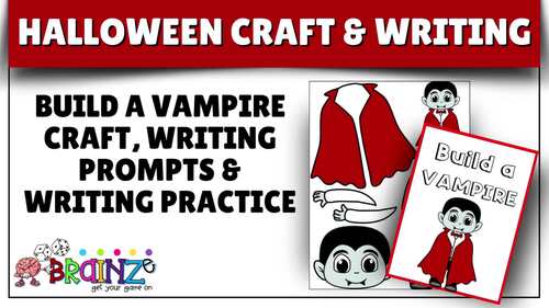 Vampire Cut & Paste Craft | Halloween Creative Writing & Art Project by ...