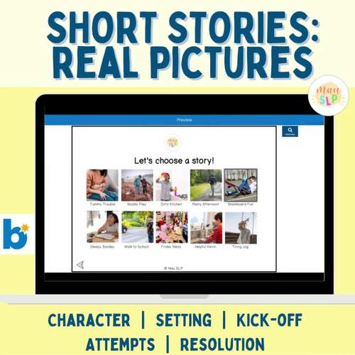 Short Stories with Story Grammar Elements Boom Cards™ by Mau SLP