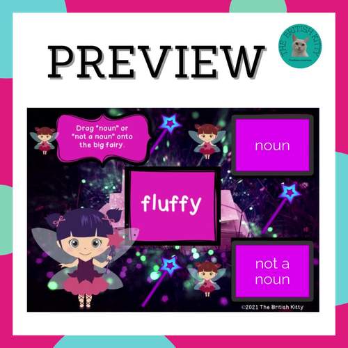 Halloween Fairy Noun Or Not A Noun Boom Cards™ by The British Kitty