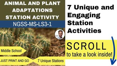 Animal and Plant Adaptations for Reproduction - Station Activity - MS-LS1-4