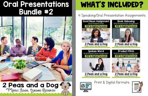 Oral Presentations Bundle 2 by 2peasandadog | TPT