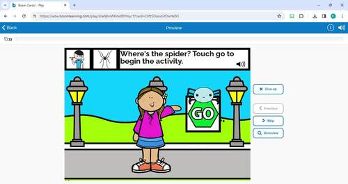 Where's the Spider? (Interactive Language Activity) | TPT