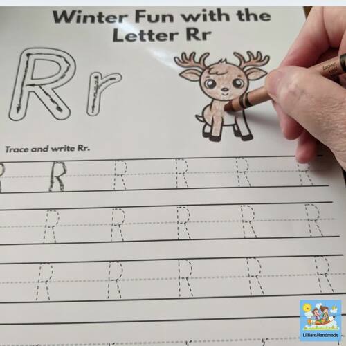 Winter Alphabet Letter Tracing Worksheets | 26 A-Z Pages by Lillian's ...