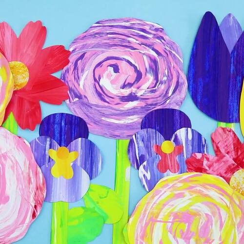 Scrape Art Flowers by The Craft Train | TPT