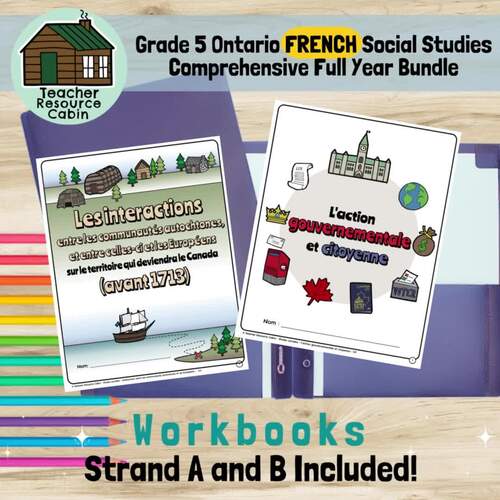 Grade 5 Ontario FRENCH Social Studies Mega Bundle (FULL YEAR) | TPT