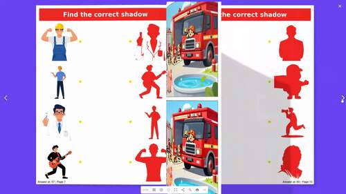 Visual Discrimination Worksheets: Community Helpers Spot the Difference ...