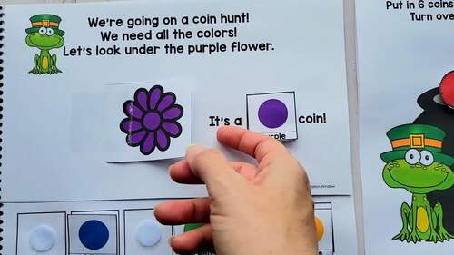 Rainbow Coin Hunt St. Patrick's Day Interactive Book Speech Therapy