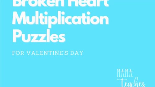 Valentines Day Math - Multiplication & Division Puzzles by MamaTeachesStore