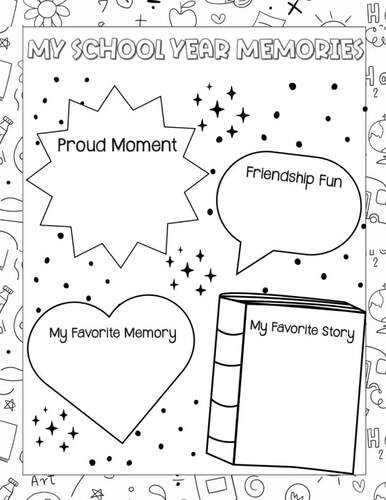 My School Year Memories Reflection Activity by Rebekah Gallegos | TPT