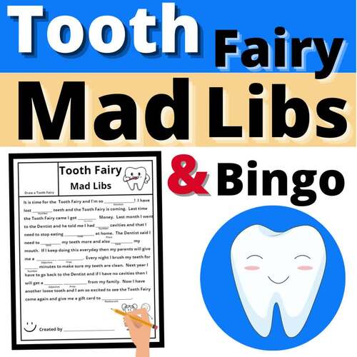 Tooth Fairy Mad Fills and Bingo Activity Resource Tooth Dentist Group ...