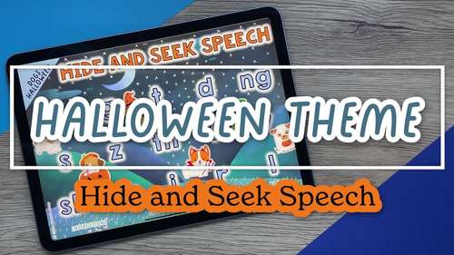 Hide & Seek Speech - Articulation Game - Dog Halloween Theme - Boom ...