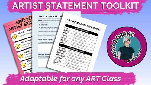 Complete Artist Statement Toolkit – Posters, Templates, Rubrics ...