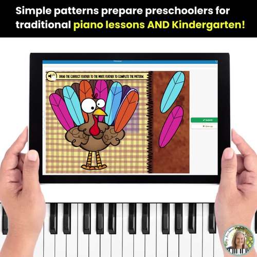 Turkey Patterns BOOM™ Cards - AB & ABC Patterns - Thanksgiving Pre-K ...