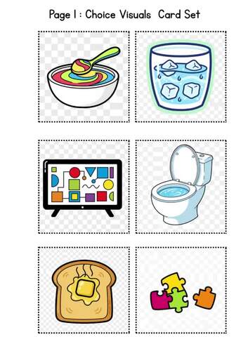 Choice, Emotions & Sensory Visual Cards for Autism and ADHD | Printable ...