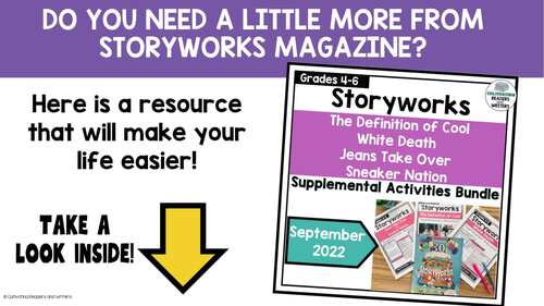 Storyworks Supplemental Activities Bundle for September 2022 | TPT