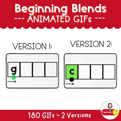 Ending Blends Animated GIFs BUNDLE | Phonics Science of Reading Aligned