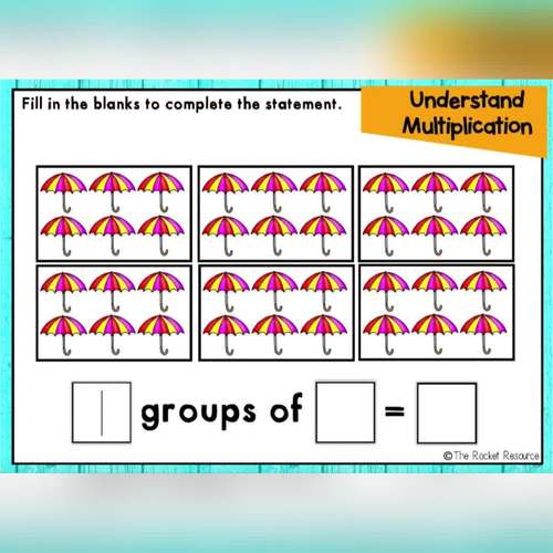 Multiplication as Arrays and Equal Groups BOOM™ Cards 3.OA.1 | TPT