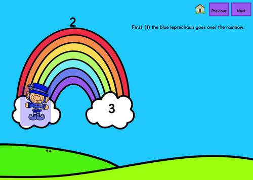 Digital Saint Patrick's Day Following Directions with First, Next & Last