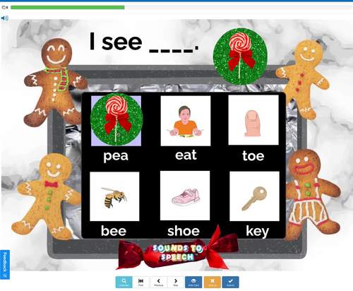 Sounds to Speech Bundle: "I see + CV, VC, CVCV, CVC" Holiday-Themed ...