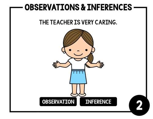 Observations and Inferences Task Cards Activity | Print and Digital ...