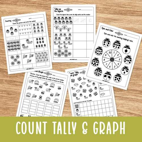 Spring Preschool Worksheets | April PreK Morning Work Activities