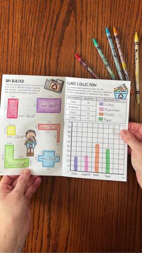 Earth Day 3rd Grade Mini Math Project Math Test Prep Measurement April