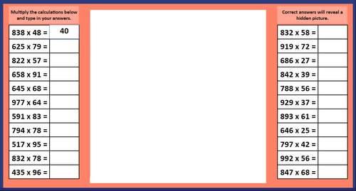 Mystery Digital Pixel Art NO PREP - Safari 3-digit by 2-digit ...