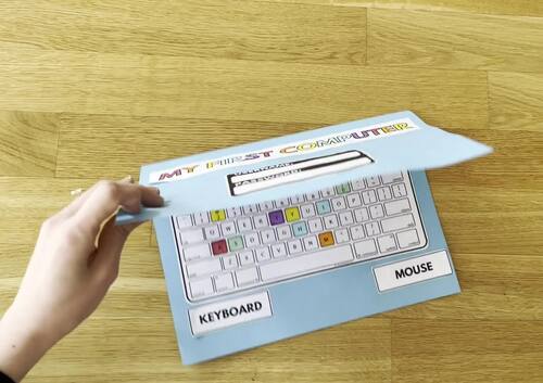 Build A Paper Laptop | Make A Paper Computer | Unplugged Computer Activity