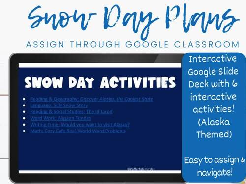 3rd Grade Snow Day Digital Activities + Lesson Plan - No-Prep - Google ...