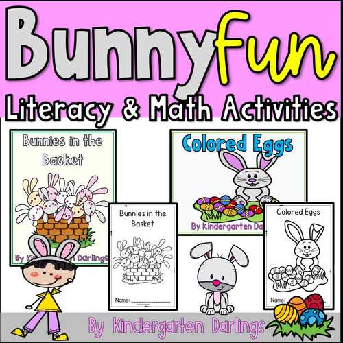 Easter Bunny Math and Literacy Printable Activities for Spring | TPT