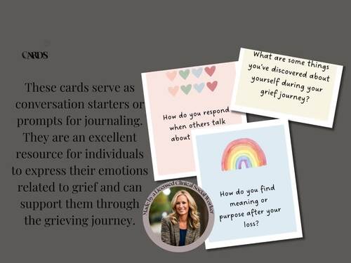 Grief & loss question and conversation cards for kids & teens ...