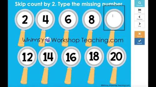 Boom Cards Math Skip Count By Two Digital Task Cards Distance Learning
