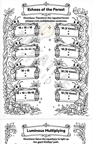 18Times Table Advanced Multiplication Practice | No Prep | Printable ...