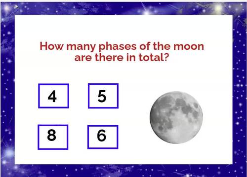 Phases of the Moon Review or Practice BOOM Cards by CarolJ Creations