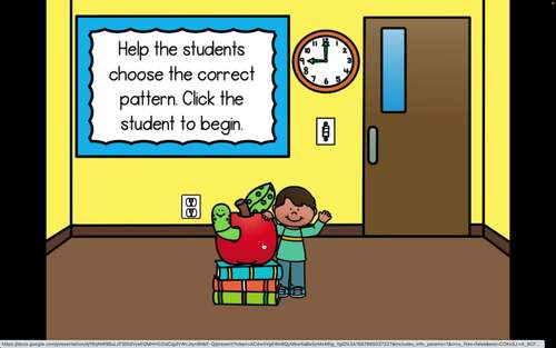 Back to School Quarter and Eighth Note Music Rhythm Game for Google Slides