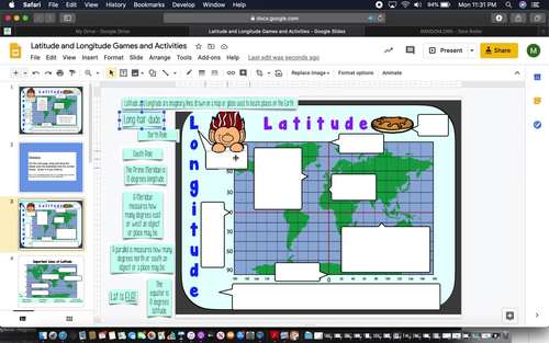 Latitude and Longitude Games, Activities and Worksheets Distance Learning