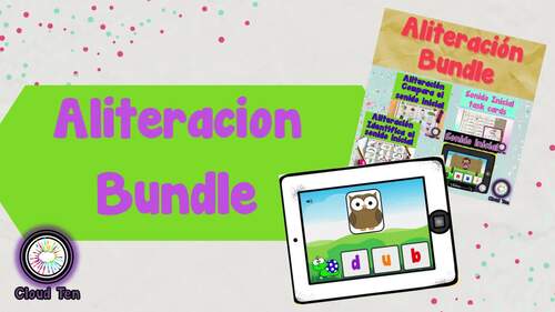 Aliteracion Bundle - Identifica y compara sonidos - Conciencia fonologica