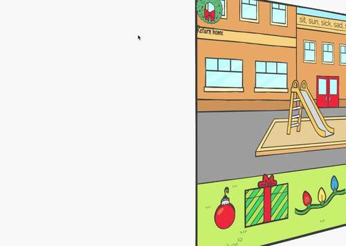 Get Ready for Christmas at School | Boom™ Card | Articulation Game