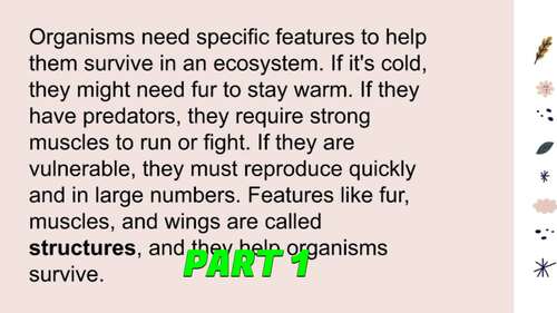 Life Science Reading Comprehension Passages and Questions PowerPoints ...