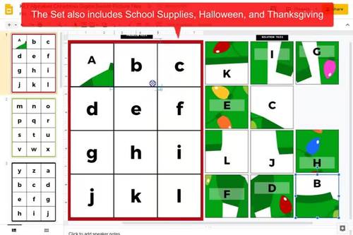 Alphabet Letter Matching Digital Secret Picture Tile Puzzles | TpT