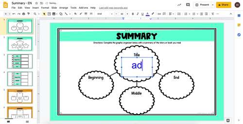 Summary Graphic Organizers by MM Bilingual | TPT